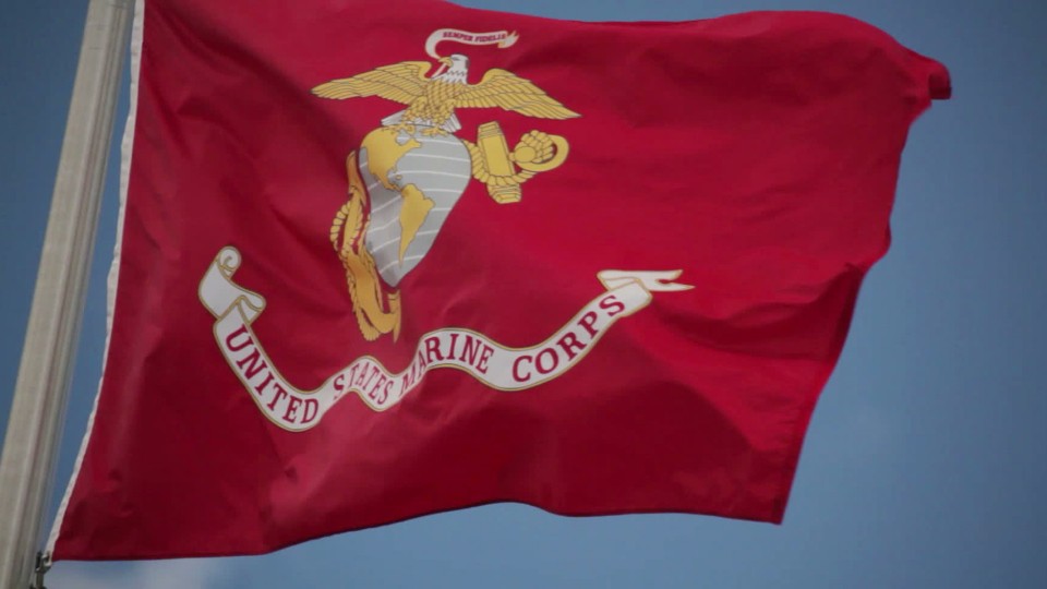 Man seen in surveillance footage stealing Marine Corps flag - The Eagle ...